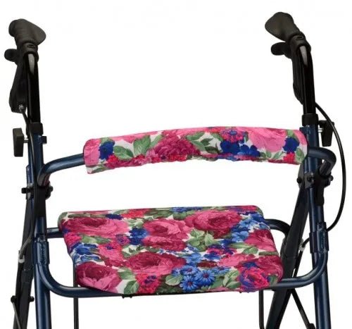 Nova Rollator Walker Seat & Backrest Cover Set - English Garden Design